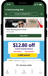 Our Rewards Program | Harveys Supermarket