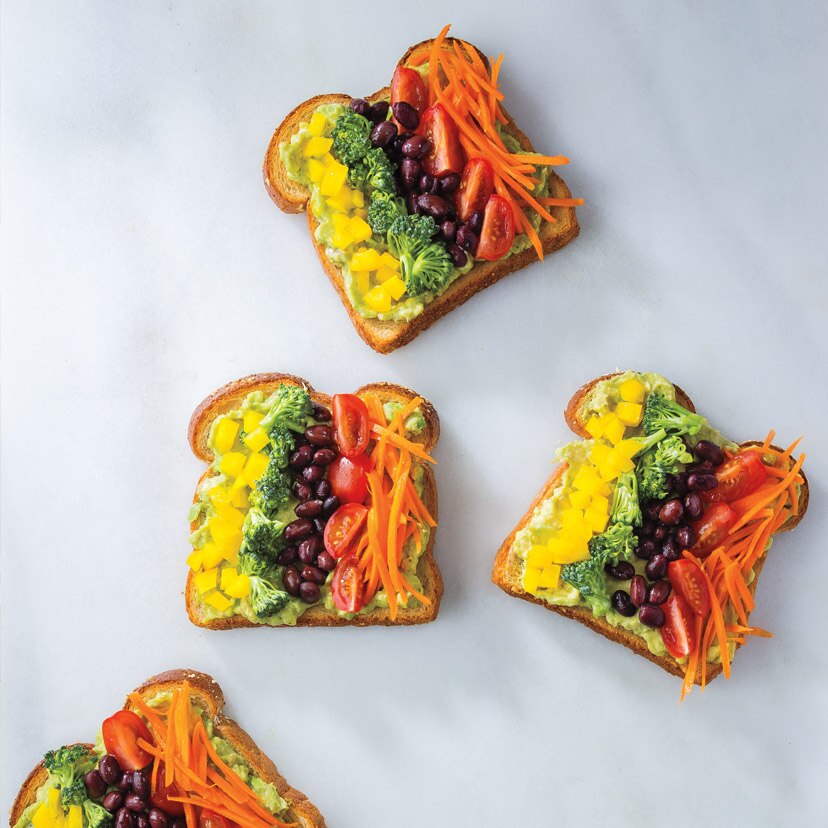 Rainbow Avocado Toast Recipe | Harveys Supermarket
